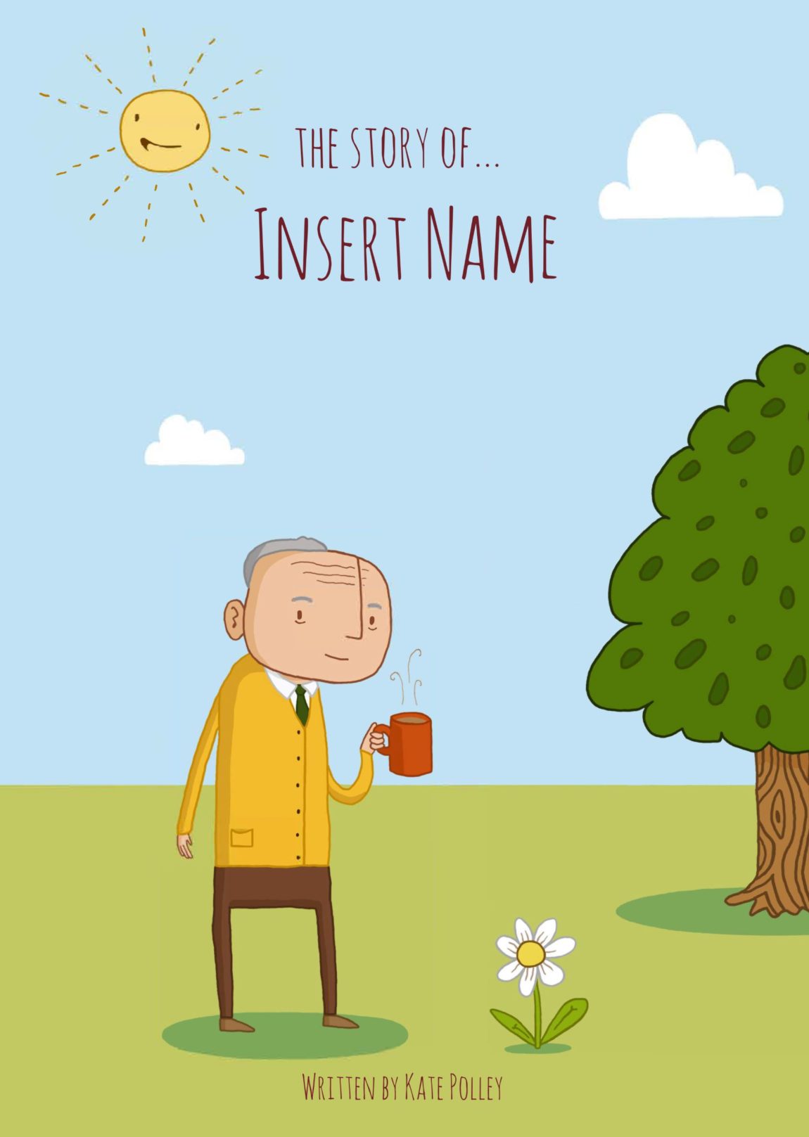 The Story of… Adult Male (older with grey hair) - Personalised Loss Book